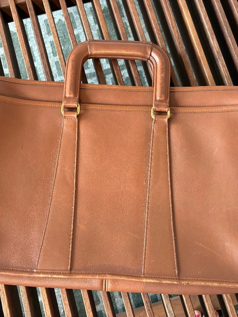 Coach | Bags | Coach Brown Leather Briefcase Unisex Model 5282 | Poshmark